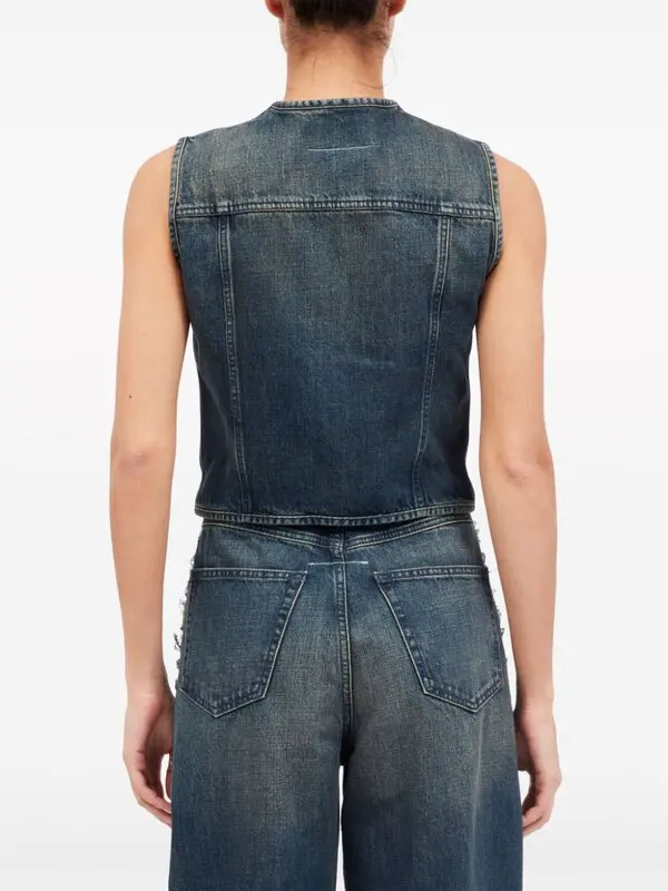 MAISON MARGIELA Stonewashed Denim Gilet