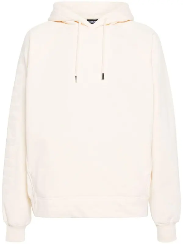 Jacquemus Le Hoodie Typo Hoodie - Neutrals
