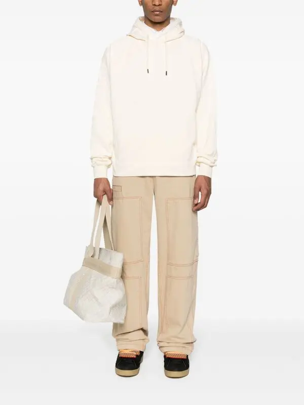 Jacquemus Le Hoodie Typo Hoodie - Neutrals