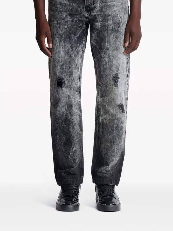 Balmain Mid-rise Straight-leg Jeans - Black