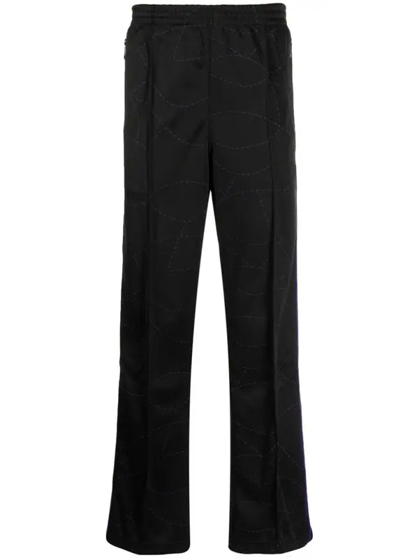 Needles Logo-embroidered Straight-leg Trousers