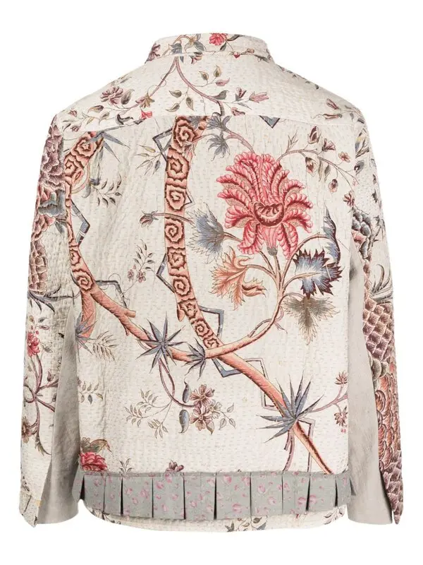 By Walid Floral-print Cotton Jacket