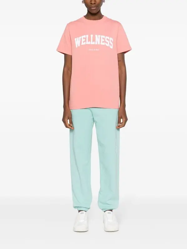 Sporty & Rich Logo-print Cotton Track Pants