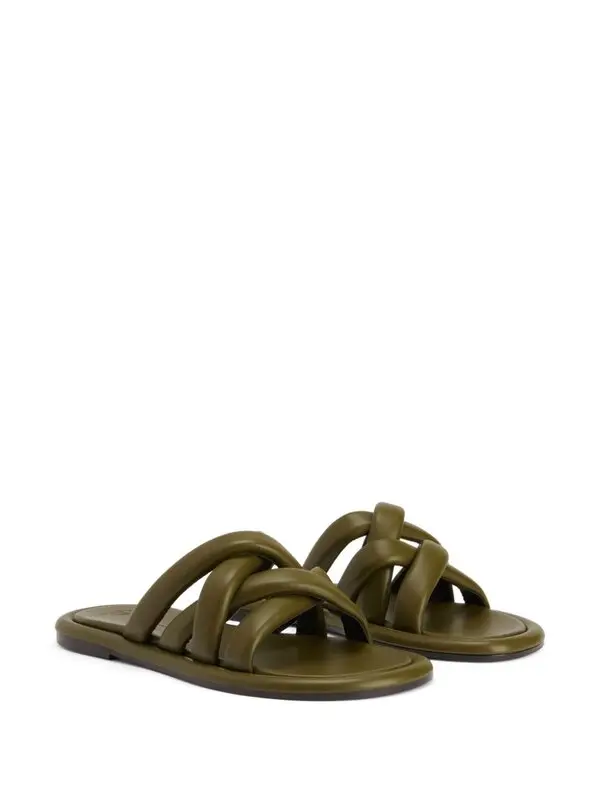 GIUSEPPE ZANOTTI Jacobseen Leather Sandals - Green