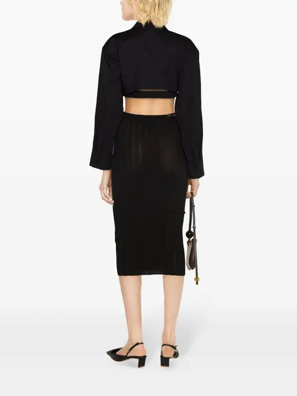 Jacquemus La Jupe Pralu Midi Skirt - Black