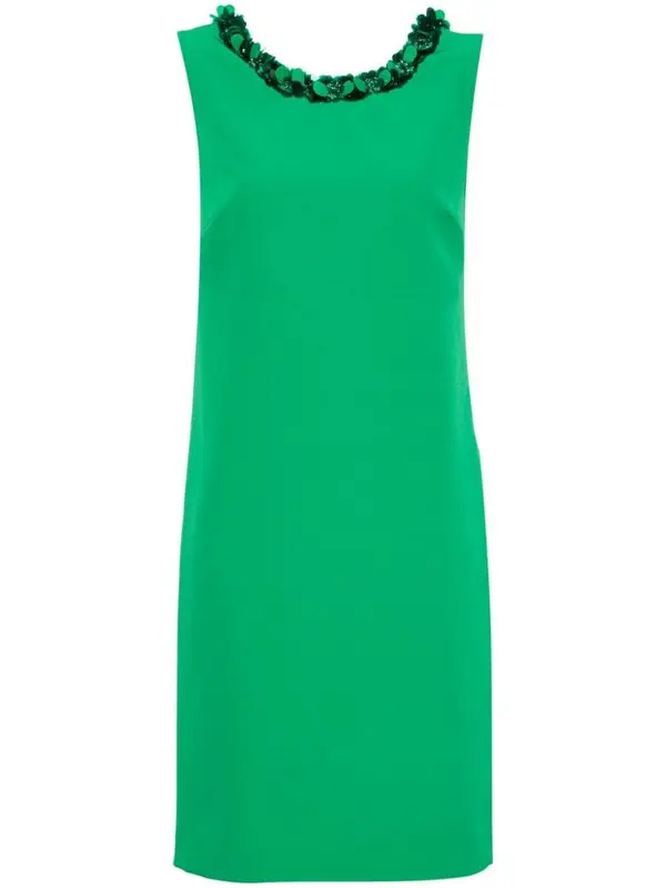P.a.r.o.s.h Sequin-embellished Column Dress - Green