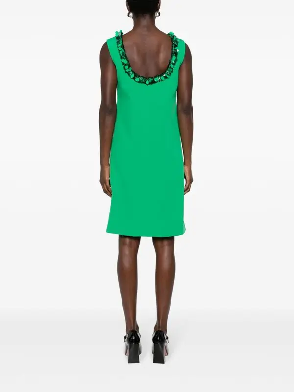 P.a.r.o.s.h Sequin-embellished Column Dress - Green