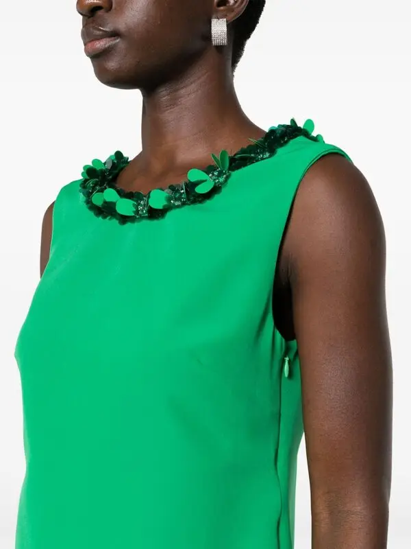 P.a.r.o.s.h Sequin-embellished Column Dress - Green