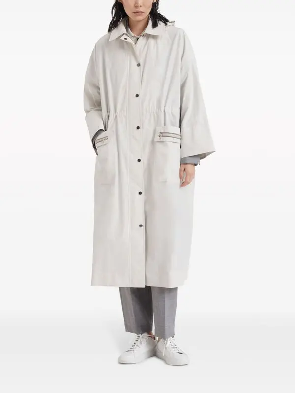 Brunello Cucinelli Single-breasted Hooded Coat