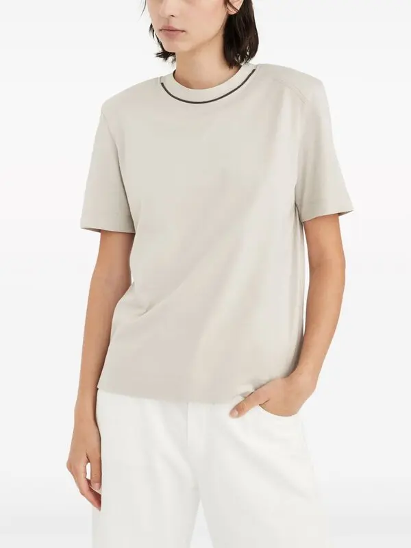 Brunello Cucinelli Monili-chain Cotton T-shirt