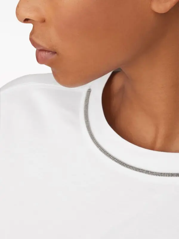 Brunello Cucinelli Monili Chain Cotton T-shirt