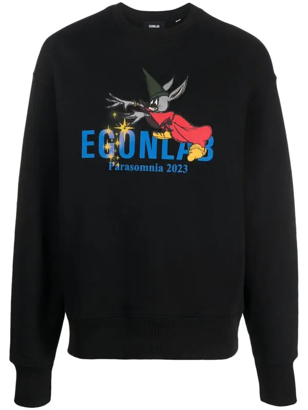 EGONLAB Cotton Graphic Print Sweatshirt