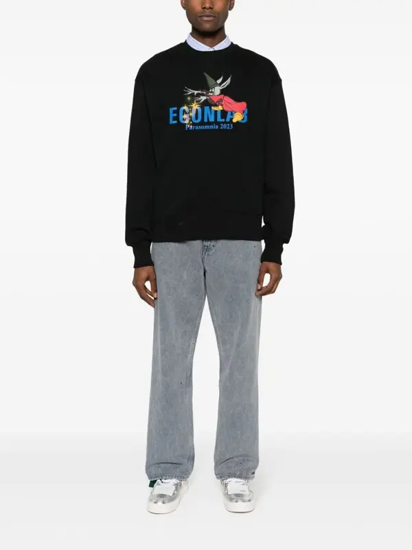 EGONLAB Cotton Graphic Print Sweatshirt