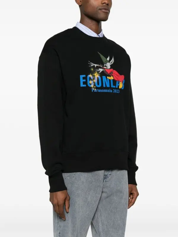 EGONLAB Cotton Graphic Print Sweatshirt