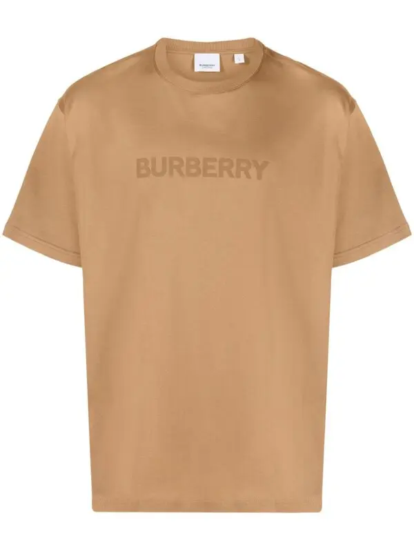 Burberry Logo-print Cotton T-shirt - Brown