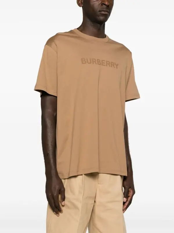 Burberry Logo-print Cotton T-shirt - Brown