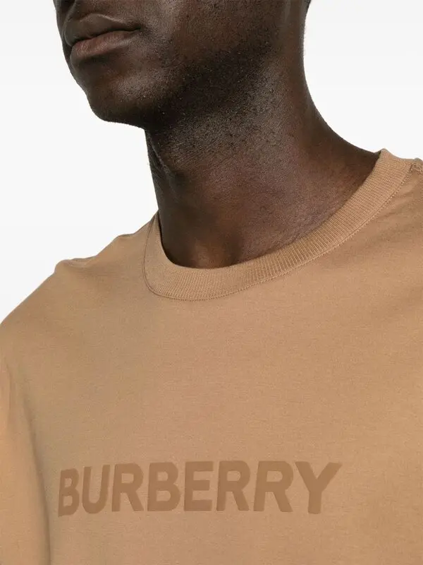 Burberry Logo-print Cotton T-shirt - Brown