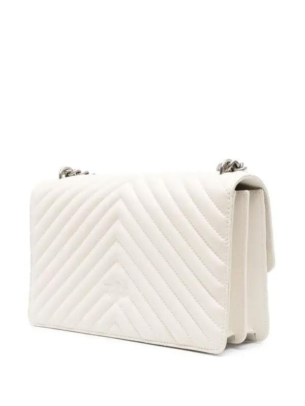 Pinko Classic Love One Shoulder Bag - White