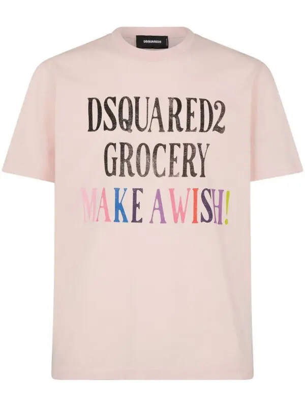 Dsquared2 Logo-print Cotton T-shirt - Pink