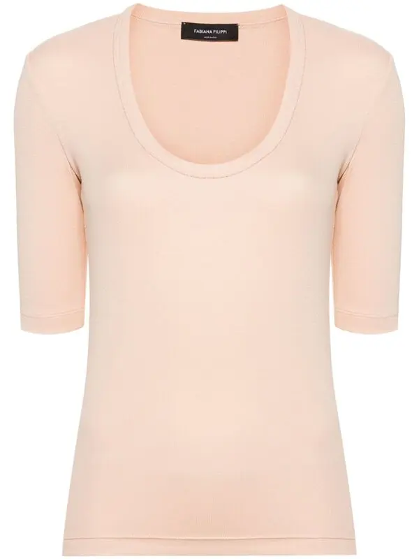 Fabiana Filippi Beaded Trim Top