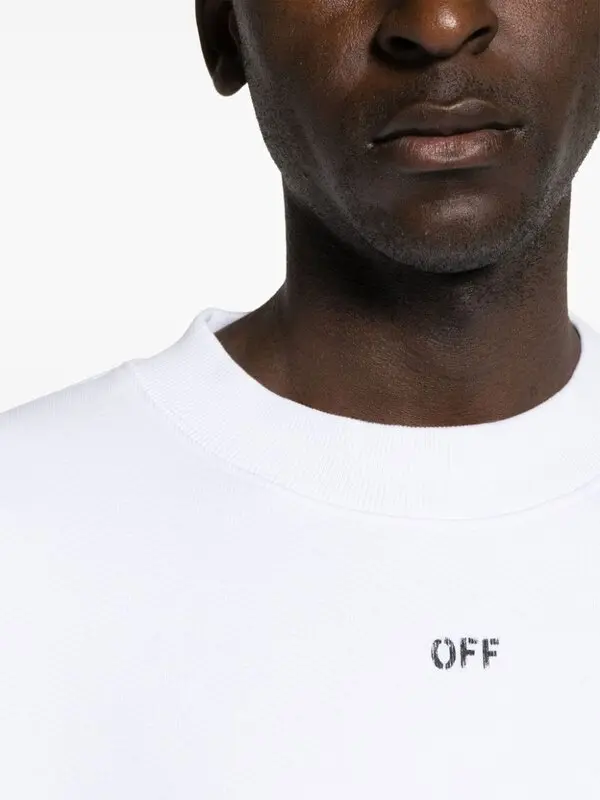 Off-White Embroidered-logo Cotton Sweatshirt