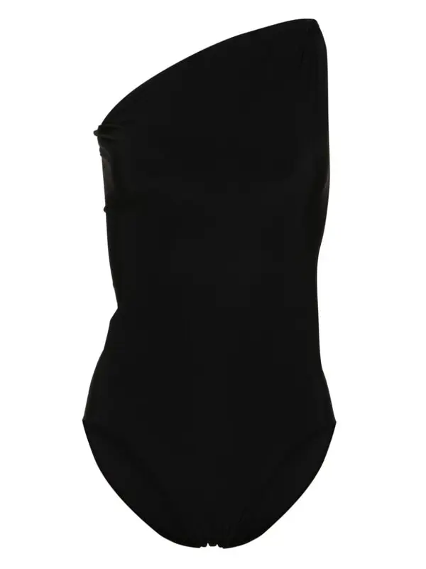 Rick Owens Twist Bather One-shoulder Swimsuit - Black