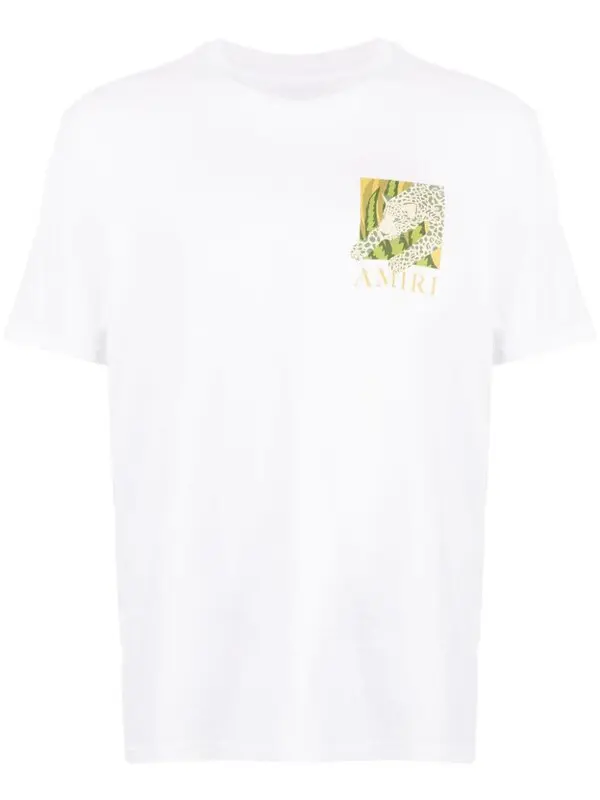 Amiri Logo-print Cotton T-shirt - White
