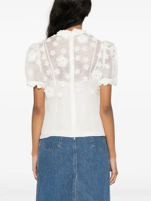 Zimmermann Matchmaker Lift Off Appliquéd Blouse