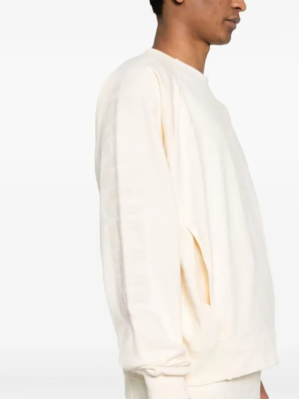 Jacquemus Le Sweatshirt Typo Top - Neutrals