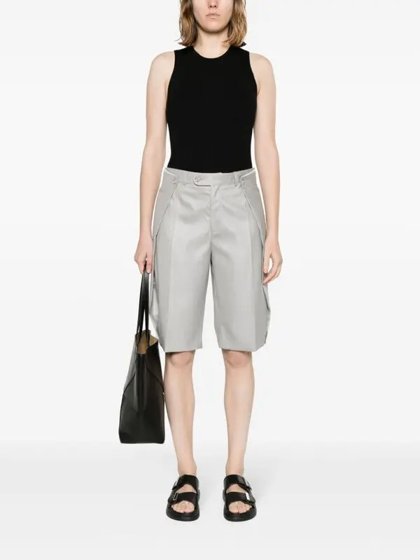 Vince Ribbed Knit Tank Top - Black