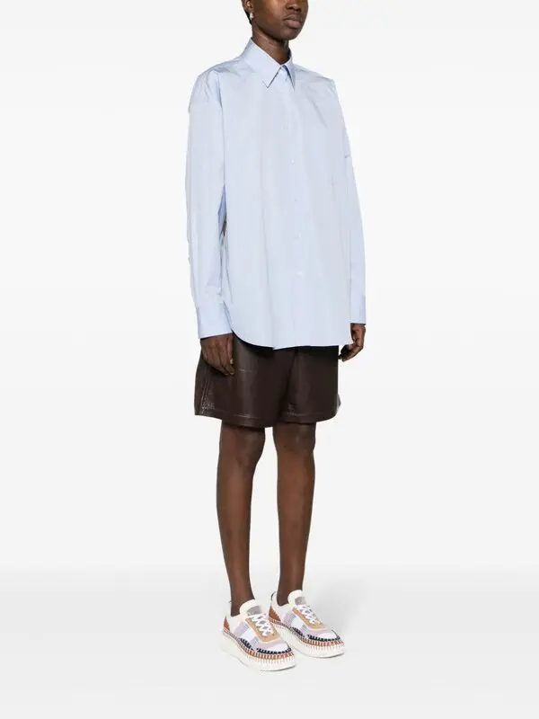 Stella McCartney Panelled Floral Shirt - Blue