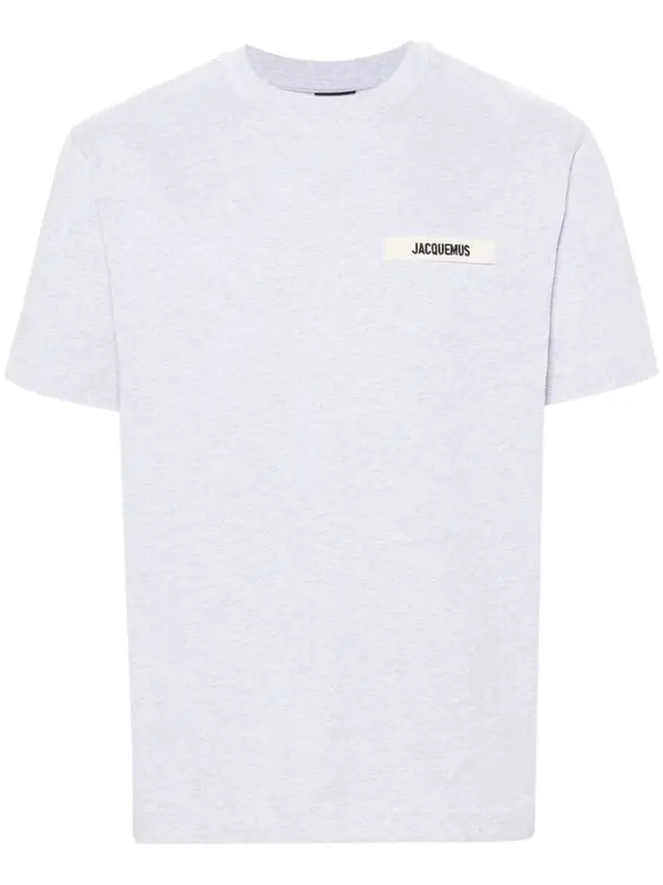 Jacquemus Le T-shirt Gros Grain Top - Grey