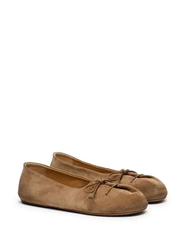 Marsèll Girella Suede Ballet Flats - Brown