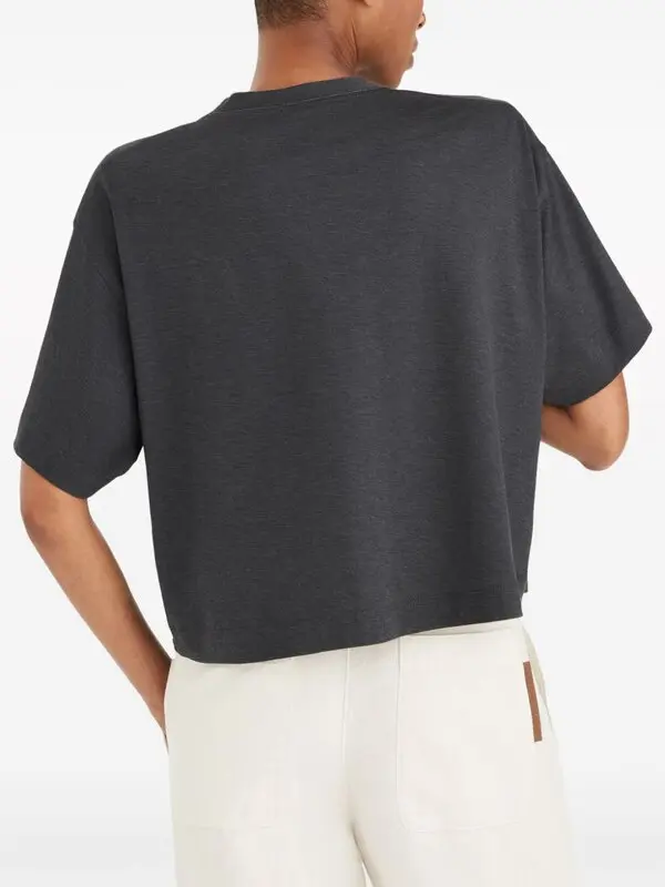 Brunello Cucinelli Logo Print Cotton T-shirt