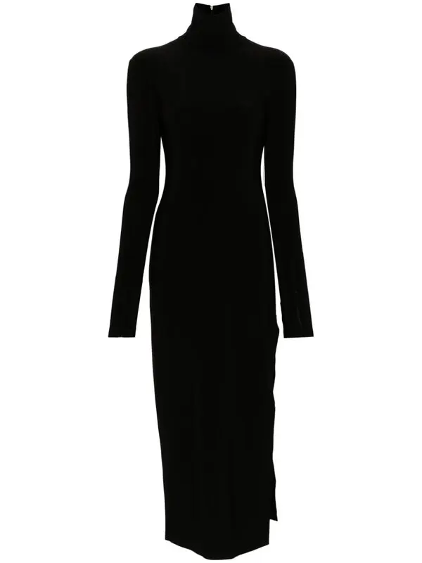 Norma Kamali Side-slit Maxi Dress