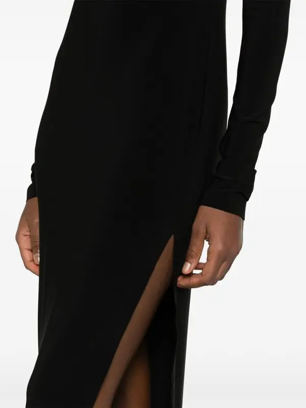 Norma Kamali Side-slit Maxi Dress