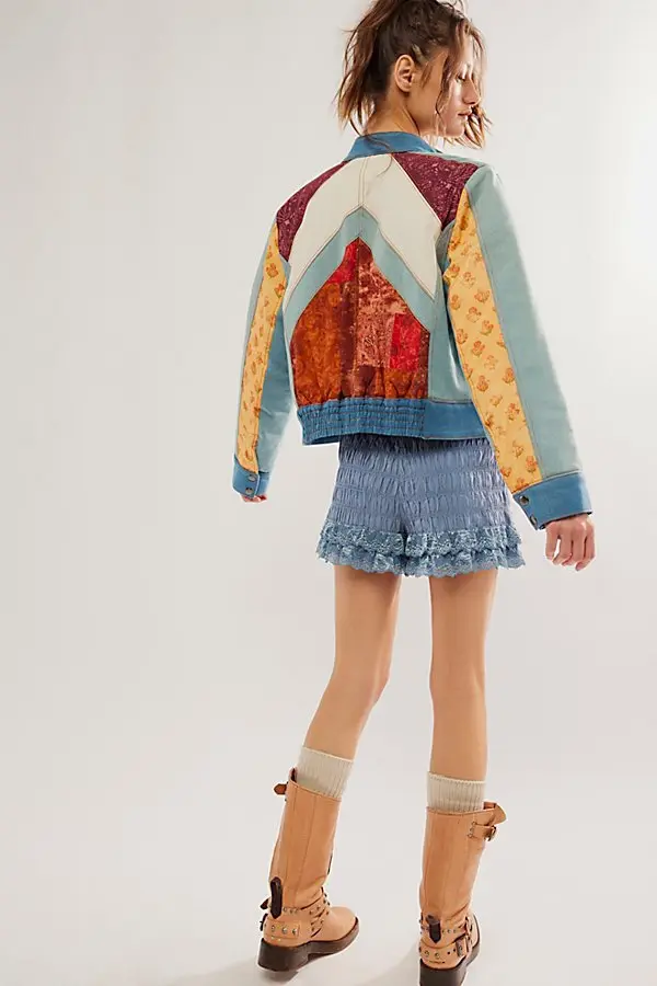 Free People Patchwork Extravaganza Jacket - Sunset
