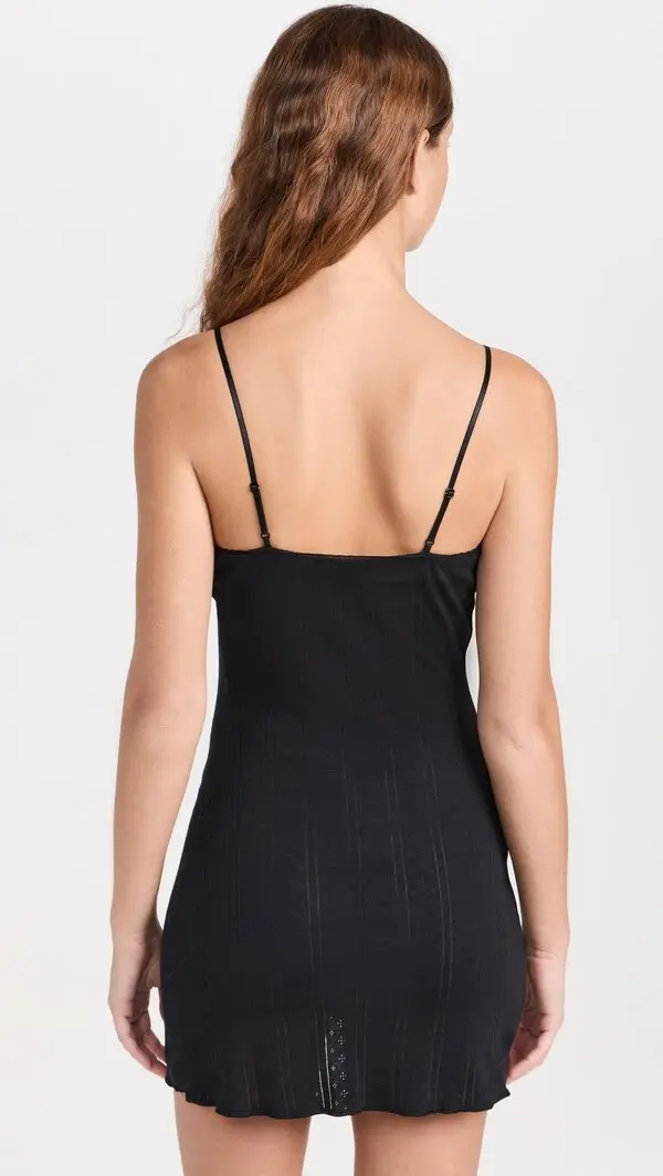 COUCOU Pointelle Knit Cami Dress