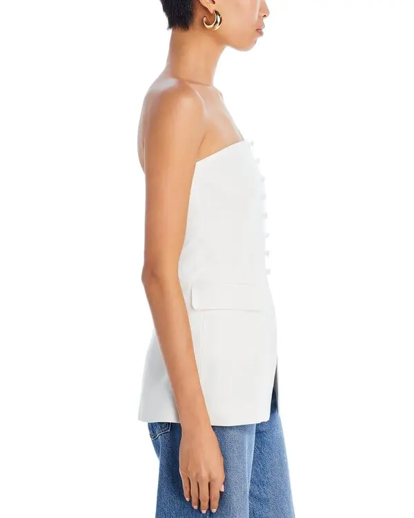FORE Strapless Top - White