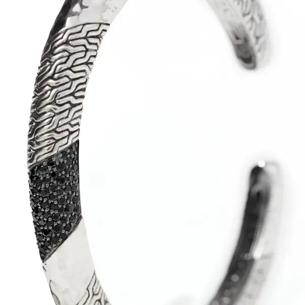 John Hardy Classic Chain Hammered Kick Cuff Bracelet