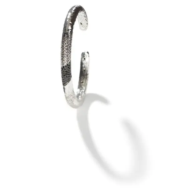 John Hardy Classic Chain Hammered Kick Cuff Bracelet