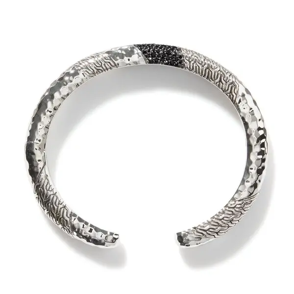 John Hardy Classic Chain Hammered Kick Cuff Bracelet