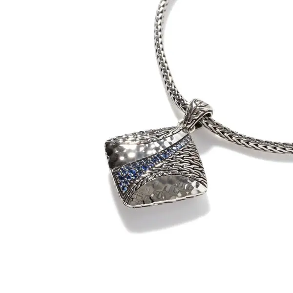 John Hardy Twisted Pavé Pendant Necklace
