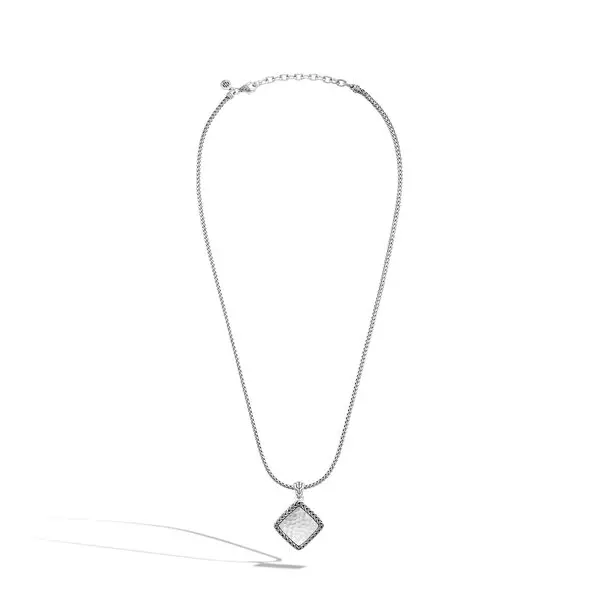 John Hardy Twisted Pavé Pendant Necklace