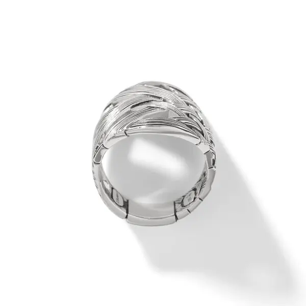 John Hardy Bamboo Woven Saddle Ring