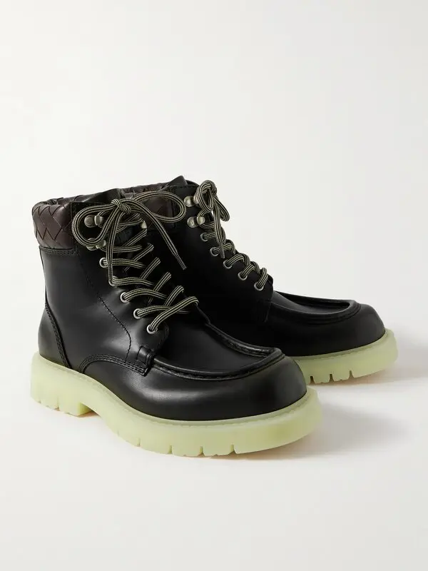 Bottega Veneta Haddock Leather Ankle Boots