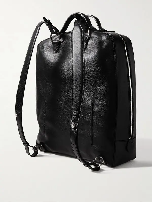 METIER Métier Rider Full-grain Leather Backpack - Black