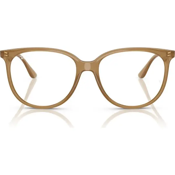 Ray-ban 54mm Square Optical Glasses - Brown