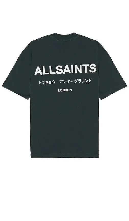 ALLSAINTS Underground Tee In Blue