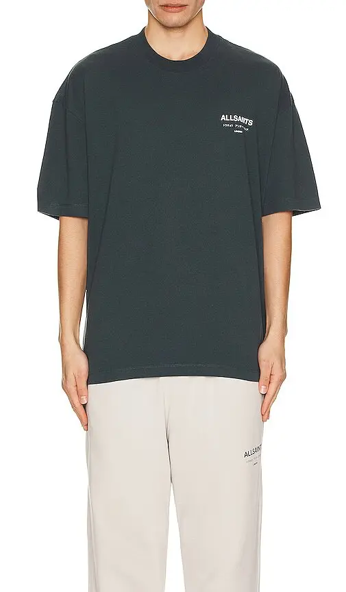 ALLSAINTS Underground Tee In Blue